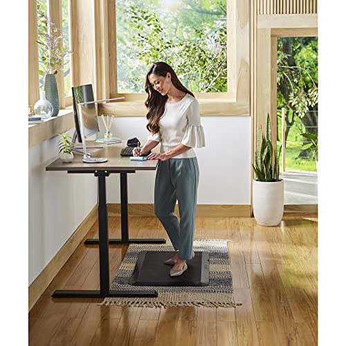 RealspaceĀ® Magellan 60"W Pneumatic Height-Adjustable Standing Desk, Gray