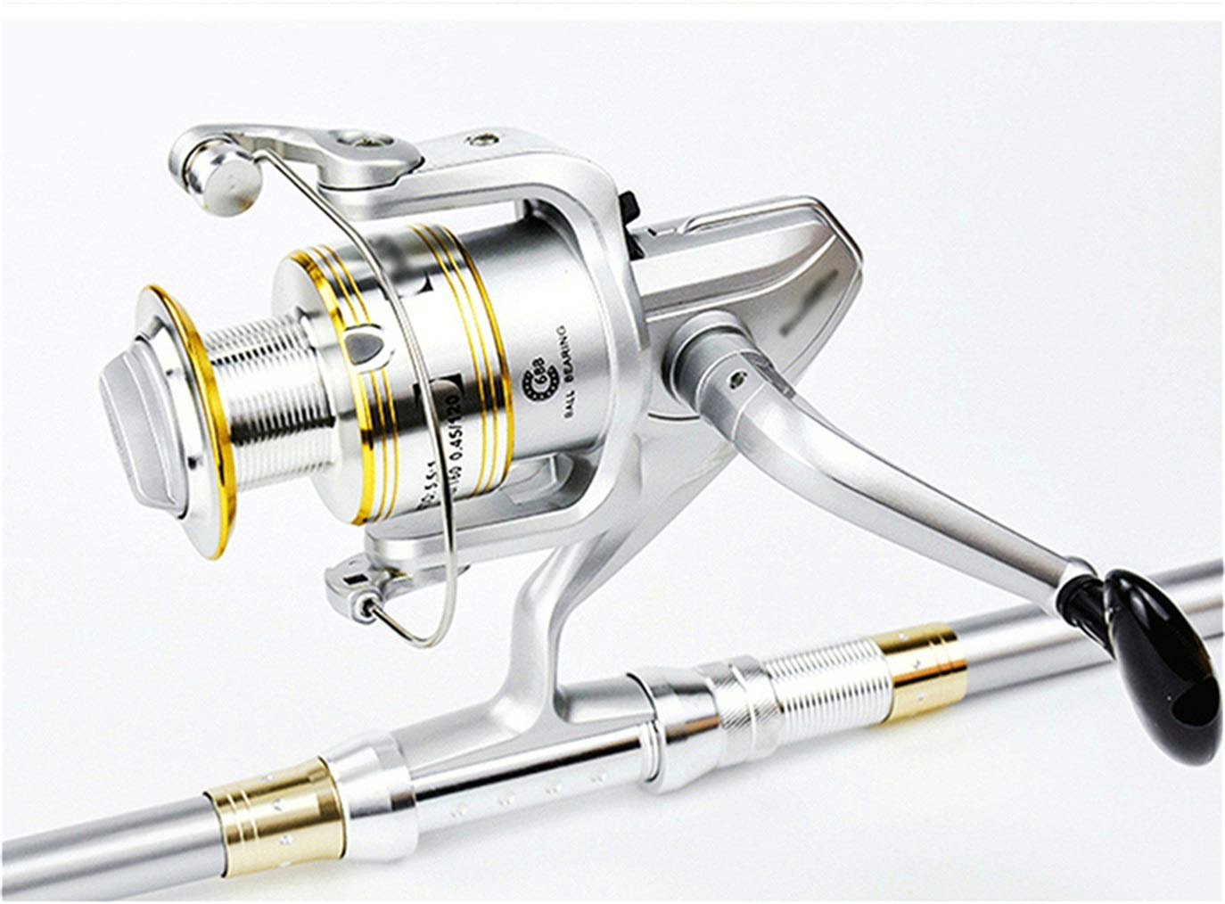 LLJPYX7L Spinning Fishing Reel Fast Fishing Reel Left/Right Hand Interchangeable 5.5:1 Gear Ratio 6 Rust Resistant Gear for Beginners. (Color : 6000)