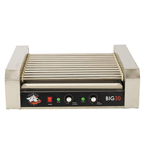 Roller Dog RDB30SS hot Dog Cooker, 23" L x 18 3/4" W x 8" H, Stainless Steel