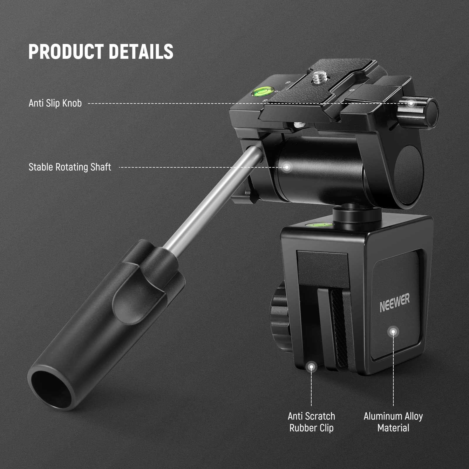 NEEWER Car Window Mount Holder for Spotting Scope with Pan Handle, Heavy Duty Suitable for SLR Camera and Telescope, 360° Pan and 120° Tilt for Observing Wildlife, Bird Watching & Scouting