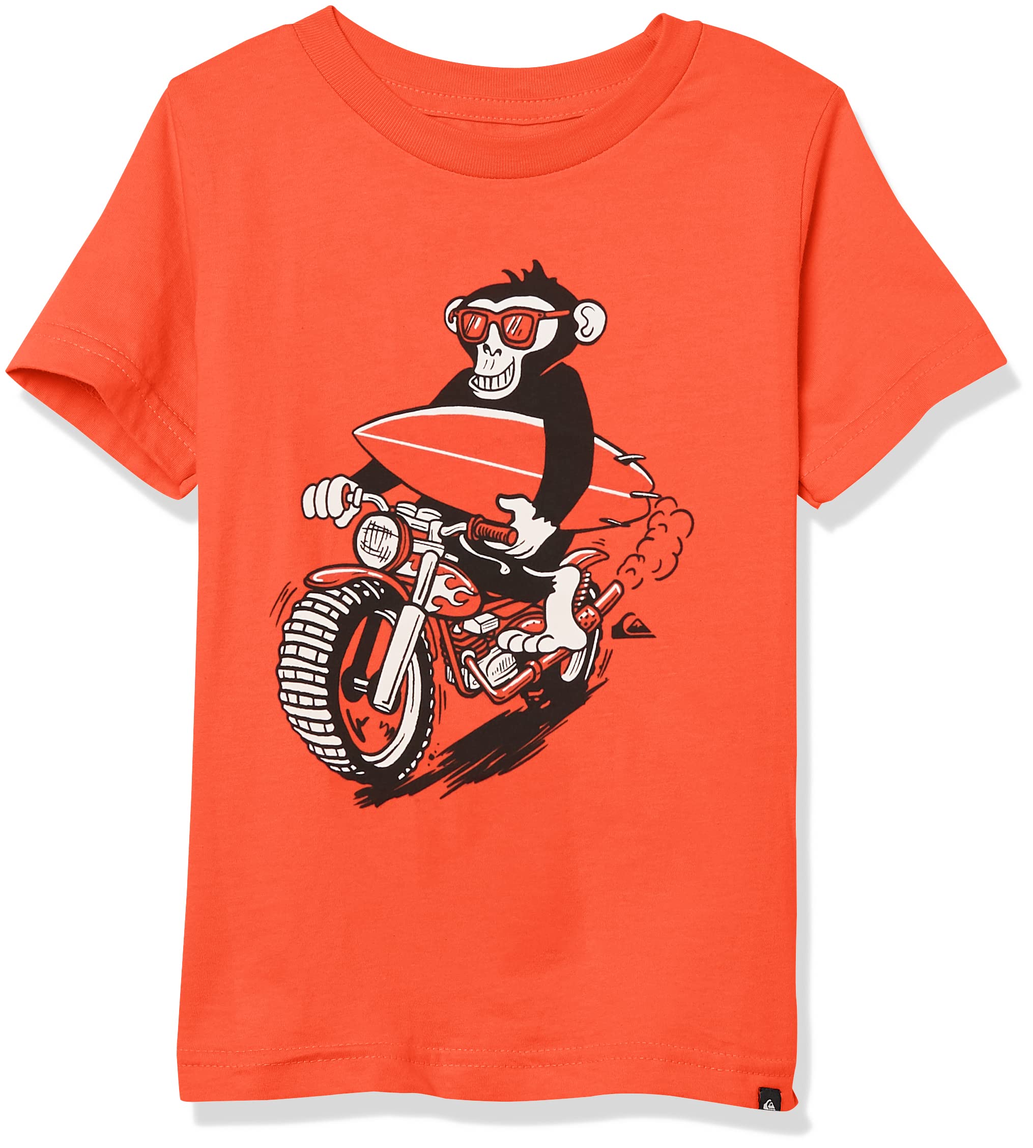 Quiksilver Boys' Primates Motor Tee Shirt, Cherry Tomato, 7