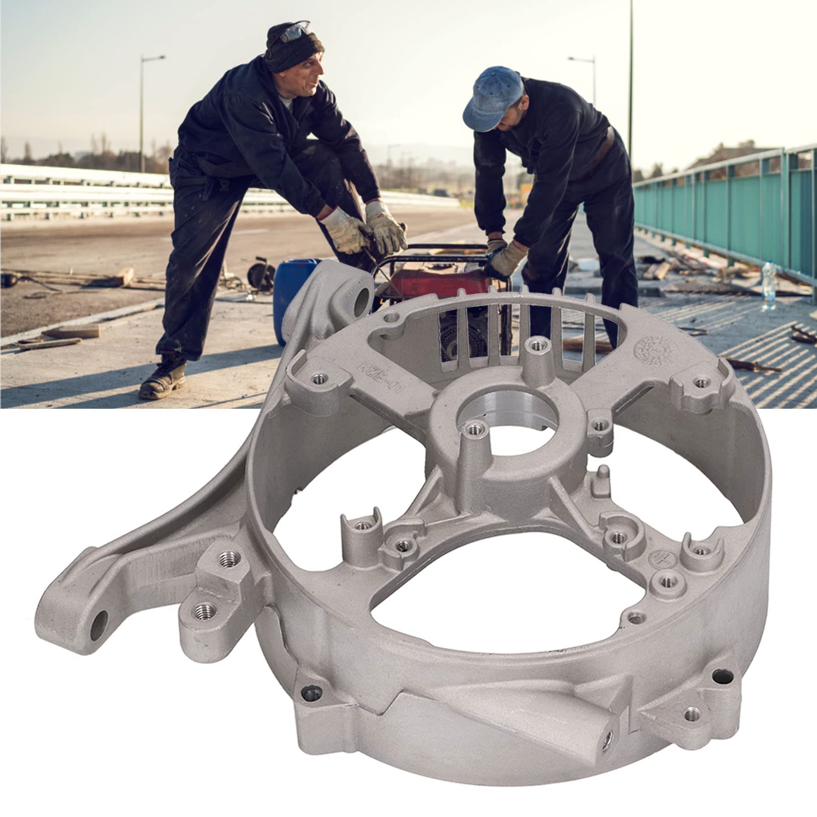 Motor Rear Bracket Generator Metal End Cover Generator Back Housing 3‑8KW Generator Rear End Housing for 173F 178F 186F