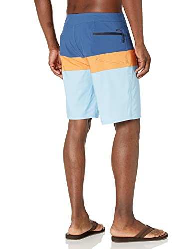 Quiksilver Men's Standard Surfsilk Stretch 20 Inch Boardshort Swim Trunk, Blue Heaven EQYBS04556, 34