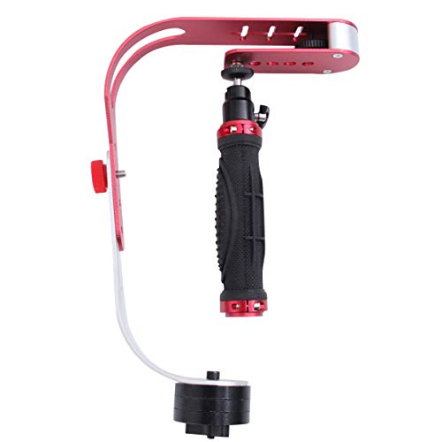 Lurrose Camera Stabilizer Handheld Action Camera Holder Low Position Shooting Detachable Phone Holder for Vlog DV Video Photography Filmmaker