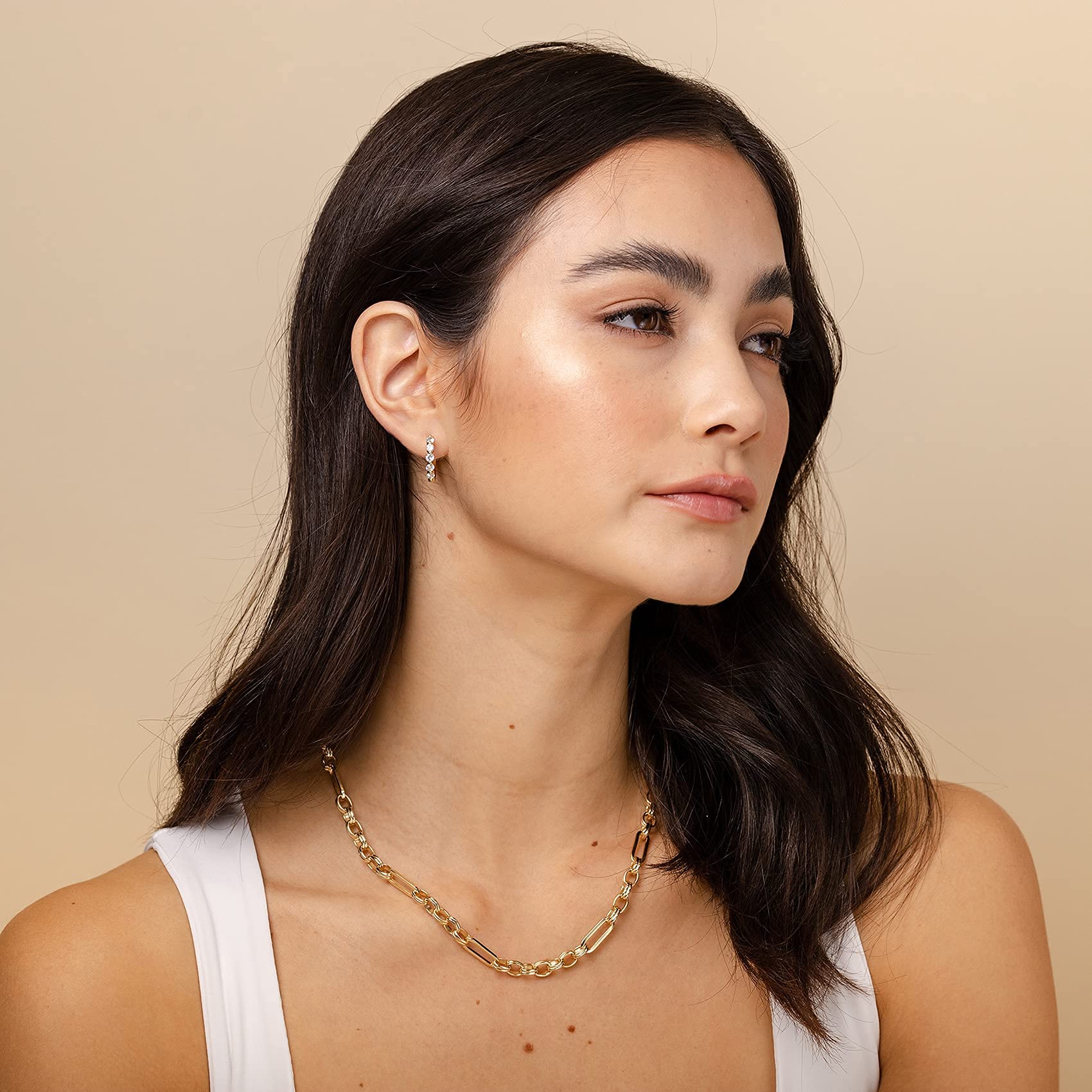 PAVOI 14K Yellow Gold Plated Chain Necklace | Chain Necklaces for Women | Womens Gold Necklaces