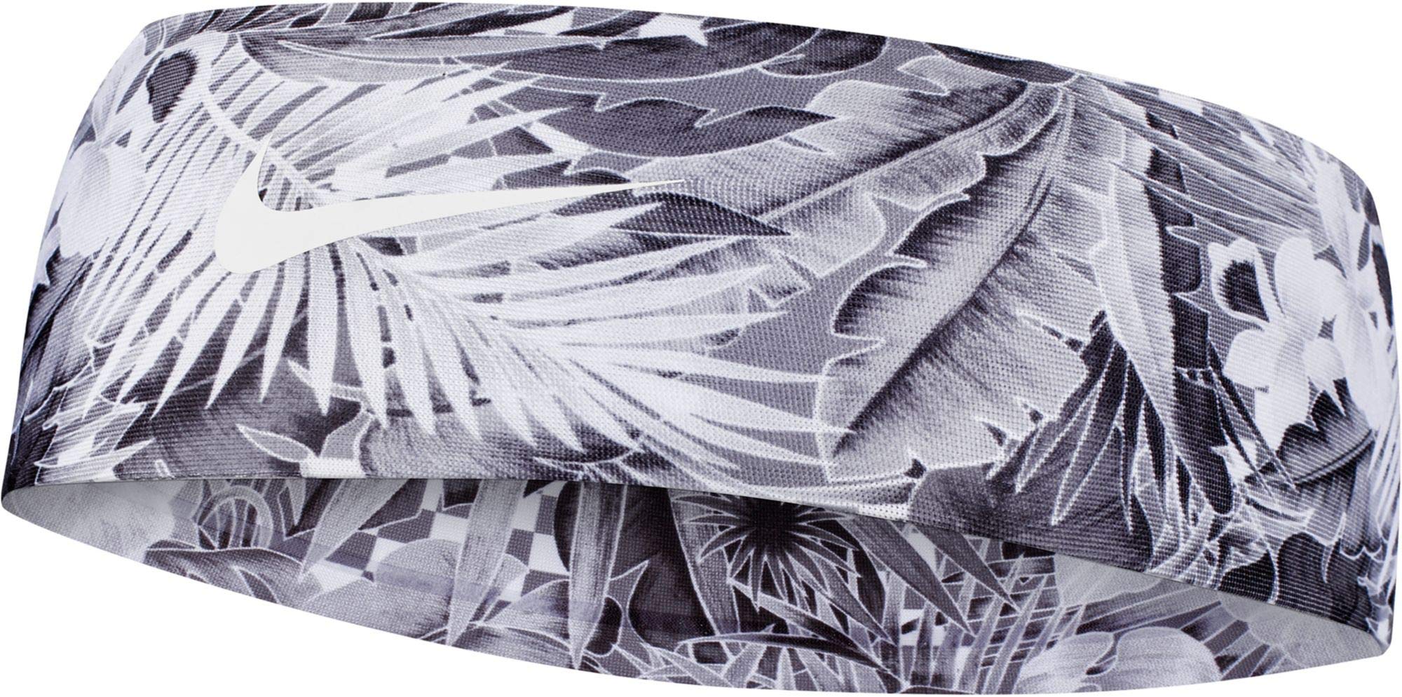 Nike Girls' Printed Fury 2.0 Headband - Grey, one Size