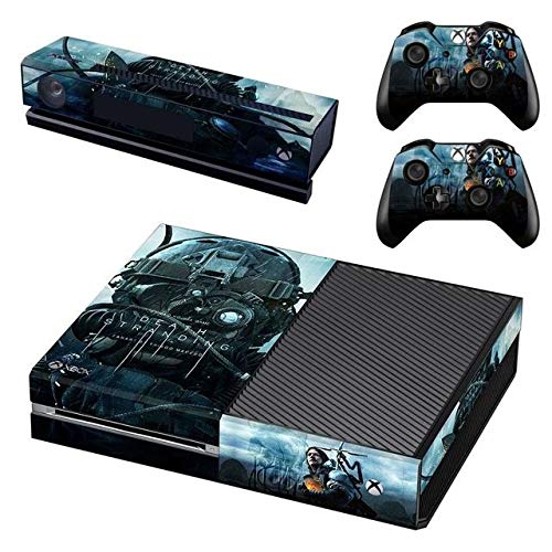 playing video game Xbox One Skin Set Full Faceplates Skin Console & Controller Decal Stickers by QUATLAMSHOP (Only Xbox One)