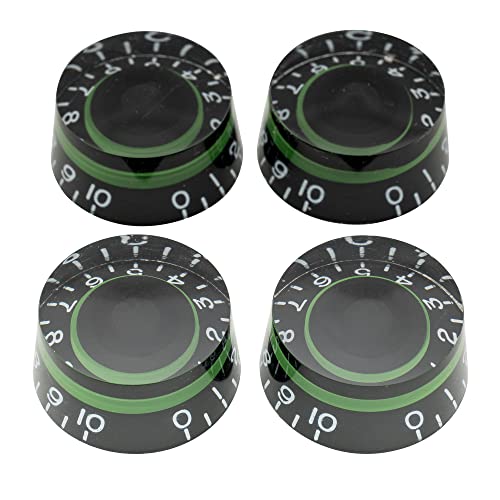 Musiclily Pro Imperial Inch Size Guitar Speed Knobs LP Volume Tone Control Knobs for USA Made Les Paul Style Electric Guitar, Chrome (Set of 4)