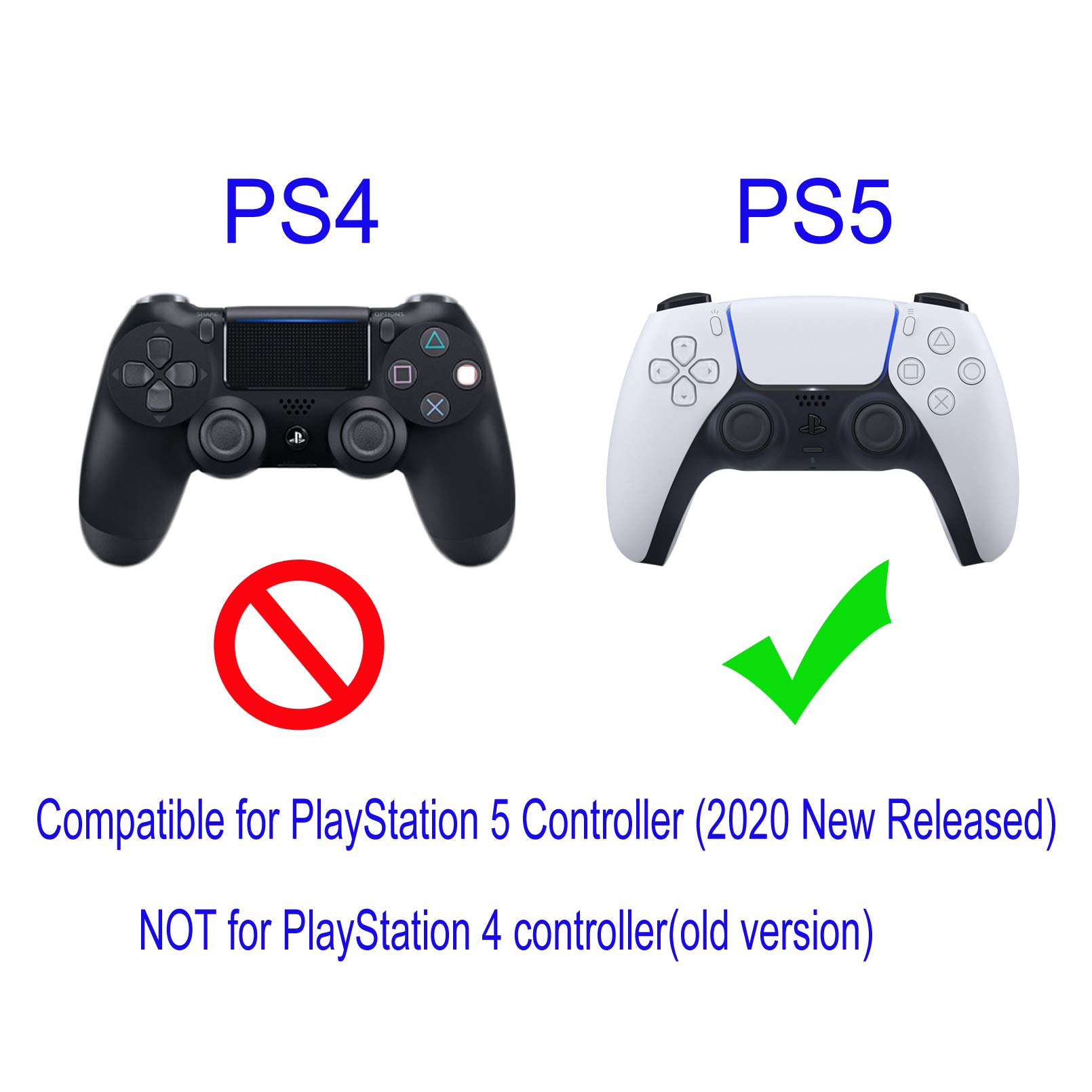 PS5 Controller Skin,Hikfly Silicone Cover for PS5 Grips PlayStation 5 Controller Cover Protector Sleeve Kits Video Games with FPS Pro Thumb Grips Caps(Green)