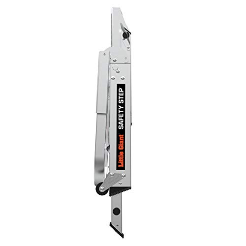 Little Giant Ladders, Safety Step, 2-Step, 2 foot, Step Stool, Aluminum, Type 1A, 300 lbs weight rating, (10210BA), Gray