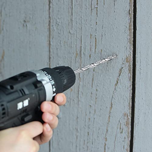 uxcell HSS(High Speed Steel) Extra Long Twist Drill Bits, 9mm Drill Diameter 250mm Length for Hardened Metal Woodwork Plastic Aluminum Alloy 2 Pcs