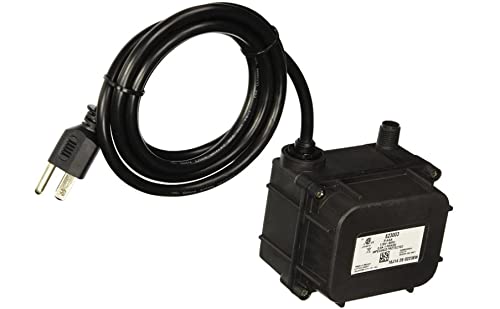 Little Giant P-AAA 115 Volt, 1/160 HP, 120 GPH Manual Submersible Oil-Filled Fountain/Recirculating Pump, 6-Ft. Cord, Black, 523003