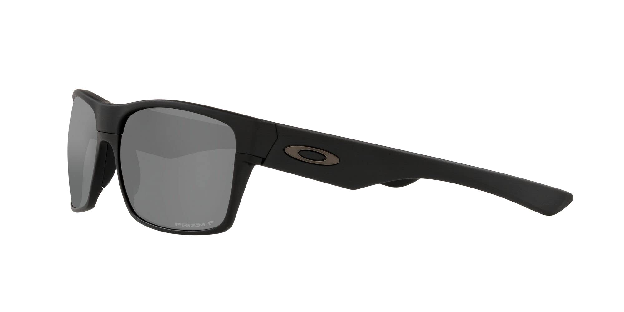 Oakley Men's OO9189 Twoface Square Sunglasses, Matte Black/Prizm Black Polarized, 60 mm