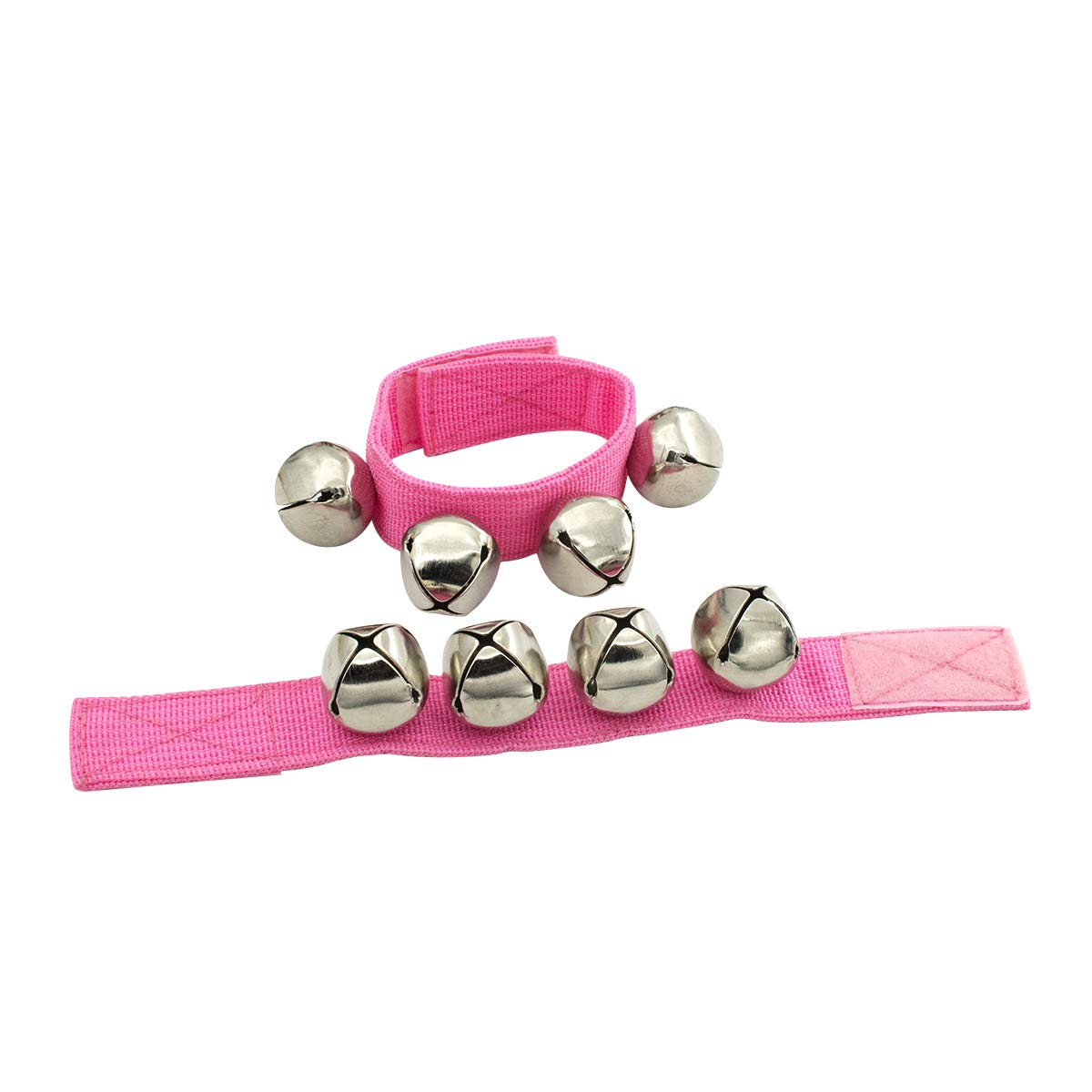 MUSICUBE 12 pcs 6 Colors Percussion Instruments, Wrist Bells Jingle Bells Musical Rhythm Toys Band Wrist Bells