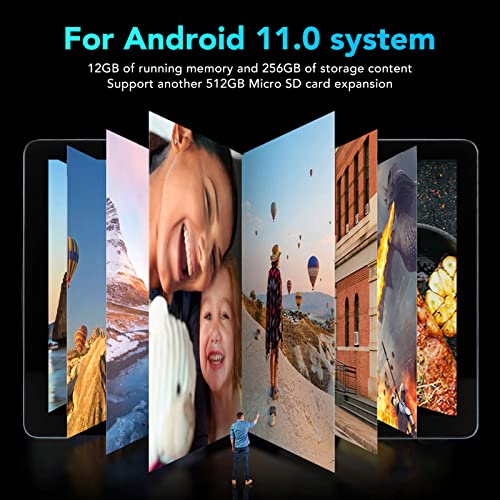VINGVO Gaming Tablet, 1920 X 1200 IPS 100-240V Builtin GPS 10.1 Inch Blue Tablet for Business (US Plug)