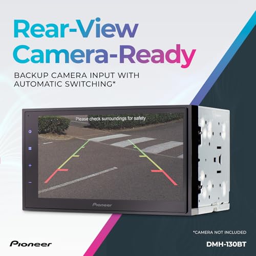 PIONEER 6.8β DMH-130BT Digital Media Receiver - Touchscreen, Bluetooth, Amazon Alexa, Rear Camera Capable