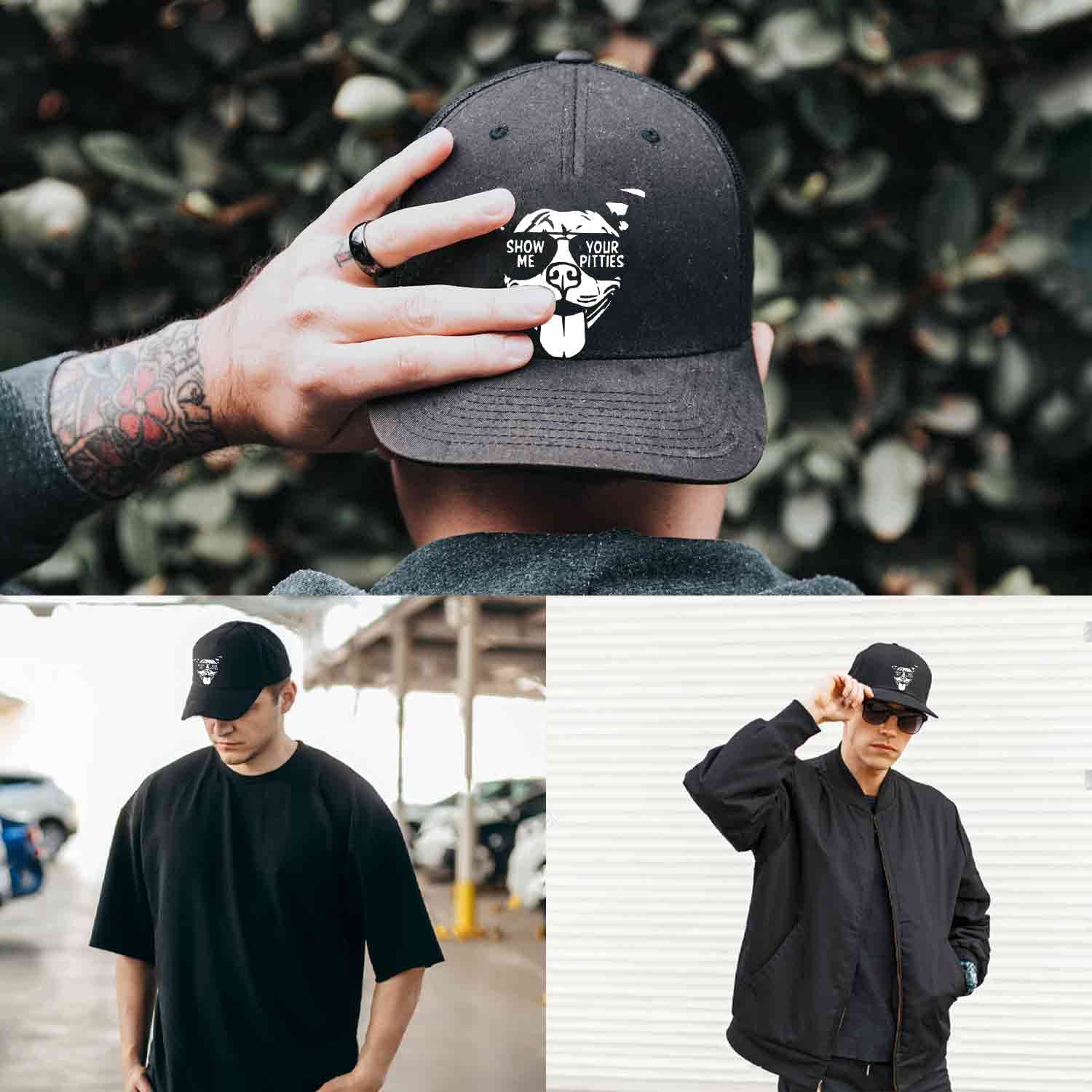 SHITOUPU Show Me Your Pitties Baseball Cap,Unisex Dad Cap,Adult Athleisure Cap Adjustable