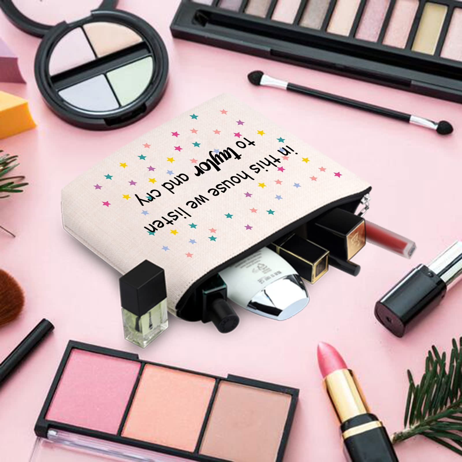 TOBGBE Singer Inspired Makeup Bag Singer Merchandise Singer Fans Gift Music Lover Gift Singer Fan Gift (House Cry)