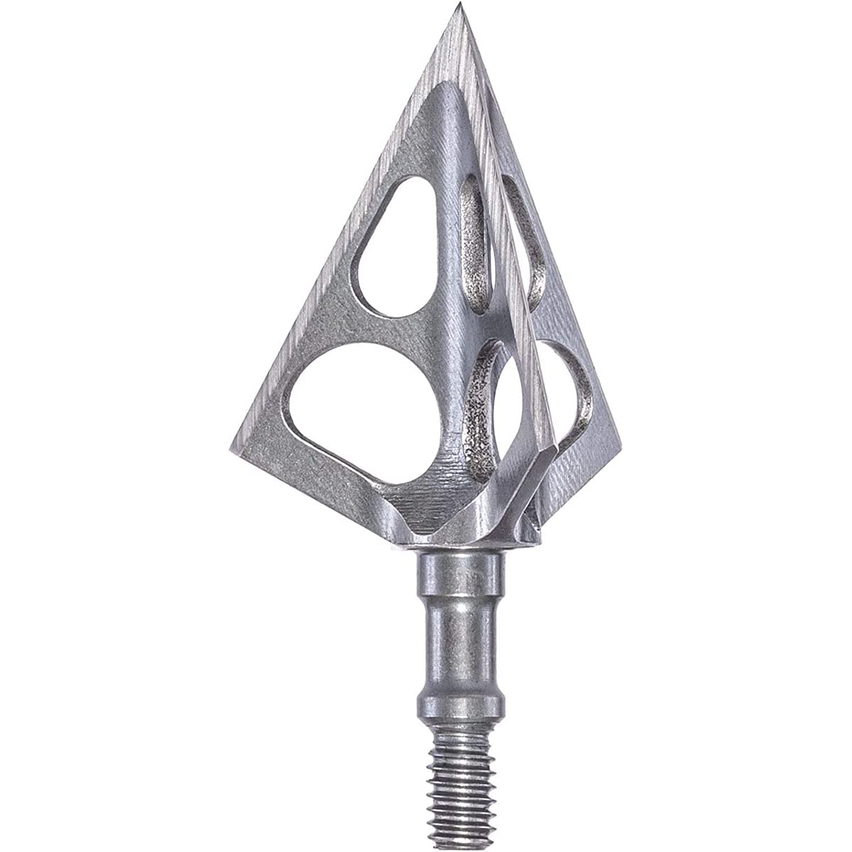 Muzzy One 100 Grain Machined Stainless Steel Ferrule 3-Blade Archery Crossbow Broadhead, 3-Pack, Silver, One Size