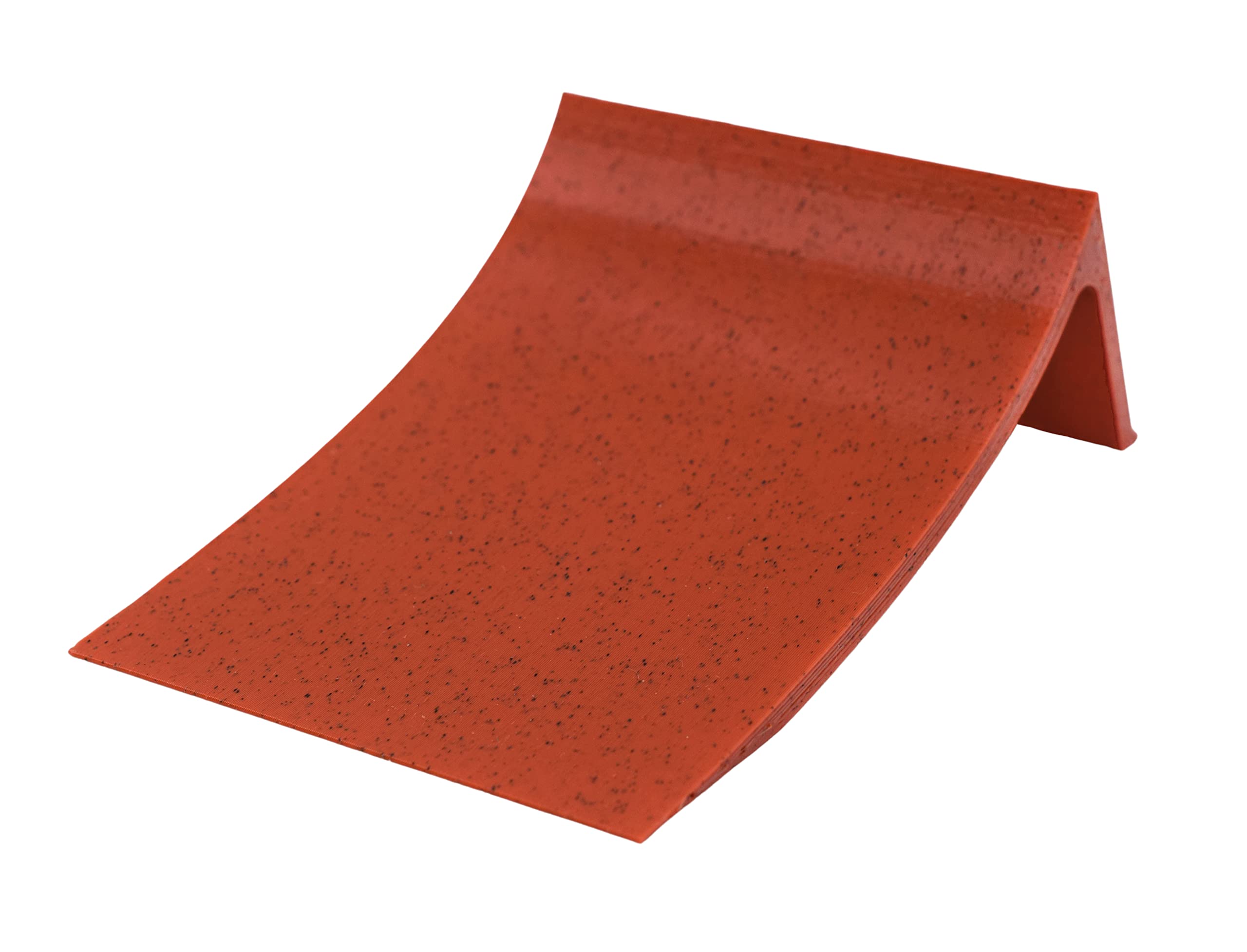 Teak Tuning Fingerboard Poly Launch Kicker Ramp - 4.5" Long, 3" Wide, 1.5" Tall - Fingerboard Obstacle in Lava Flow Colorway