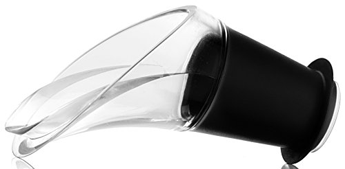 Vacu Vin Crystal Wine Server Set of 2 - Wine Aerator and Strainer, Pourer and Preserver - Perfect Fit for Every Wine Bottle - Convenient and Portable - Crafted with Excellence in the Netherlands