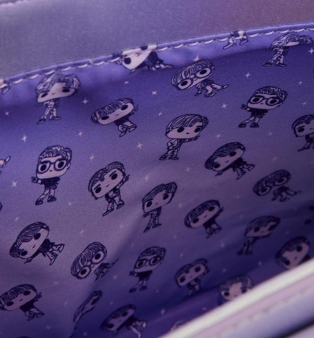 Loungefly BTS Logo Iridescent Purple Faux Leather Crossbody Bag