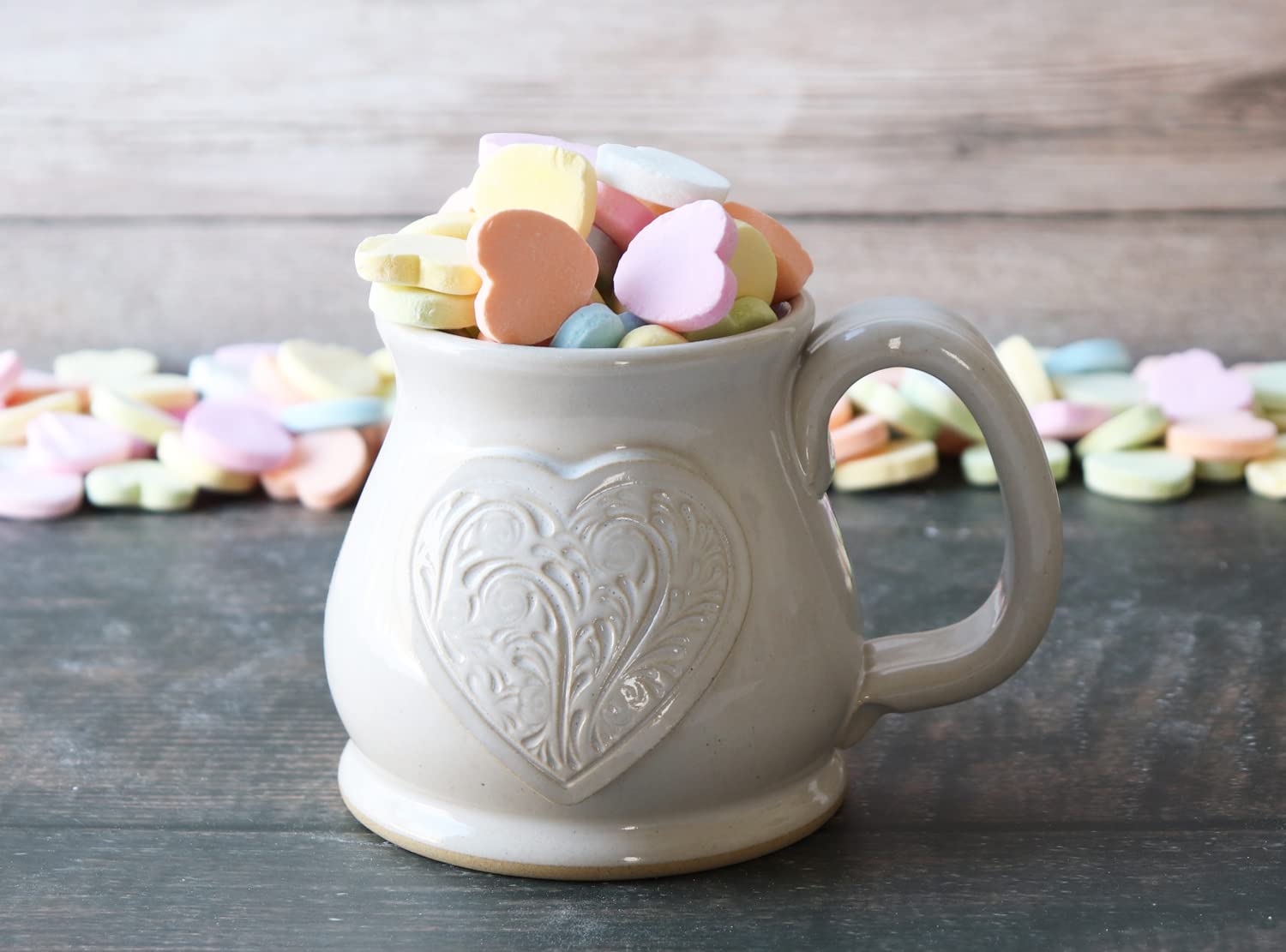 SHS Heart Mug USA Handmade 12oz Coffee Mug (Paisley)