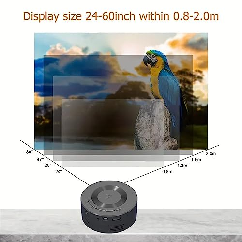 Mini Projector, Portable 1080P HD Projector, Indoor Outdoor Home Movie LED Video Projector, WIFI Movie Projector With USB HDMI Port And Remote Control
