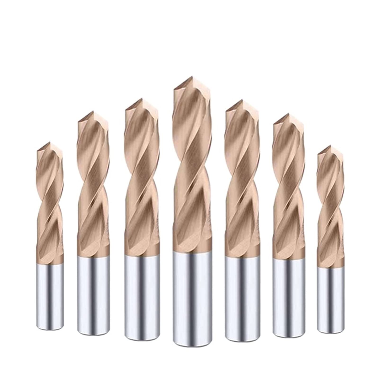 VIEUE Drill Bits Coated Solid Carbide Drills for CNC Machining Centers Carbide Drills 1.0-20mm Metalworking Drills (Color : 5pcs, Hole Diameter : 9.5x35x65)