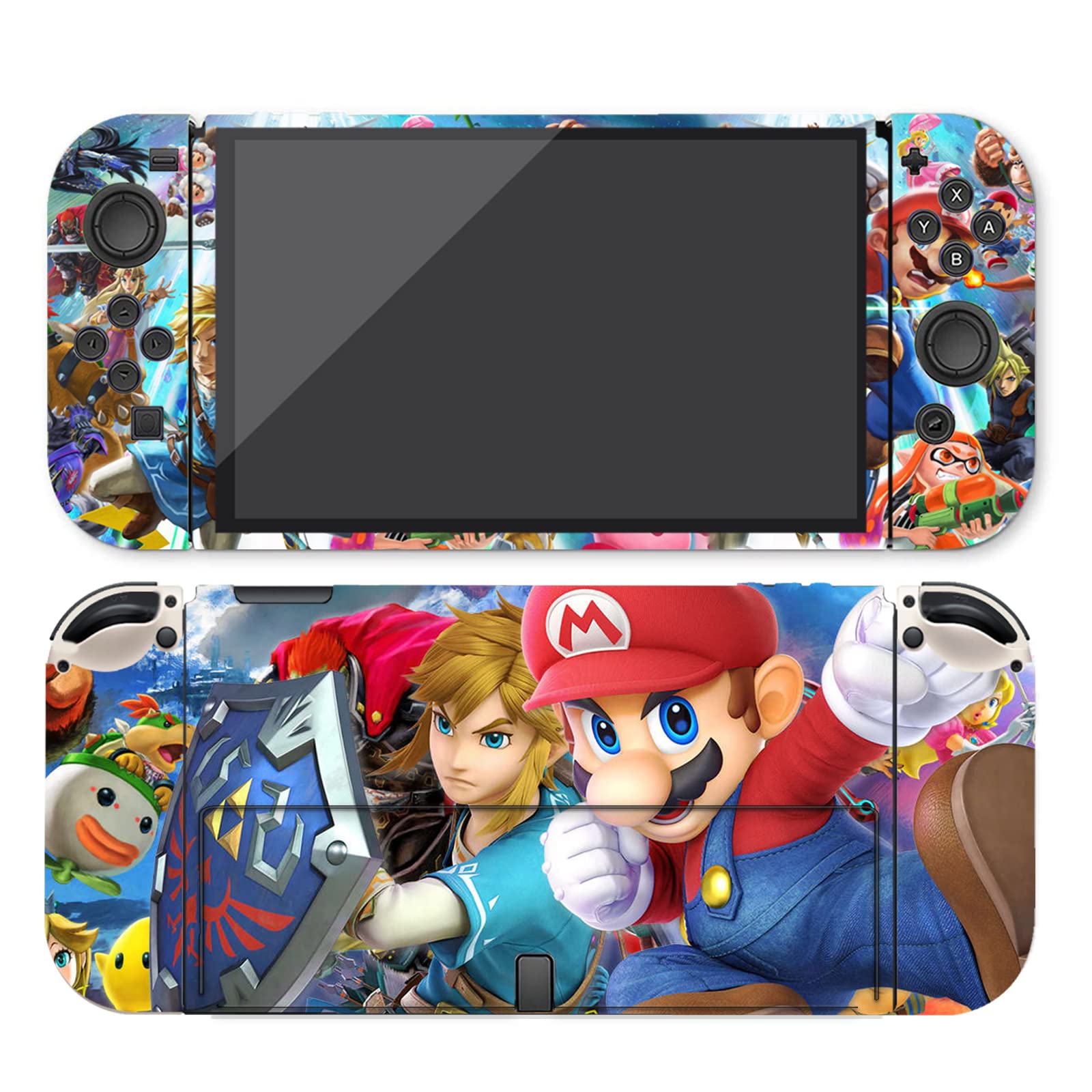 SadSkins Full Wrap Skin for switch oled Anime, Protector Skin Cover Matte Vinyl Decal Stickers(Only switch oled)