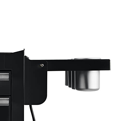 Viper Tool Storage V2SBL Viper Tool Storage Folding Side Shelf With Power Strip With Usb Black