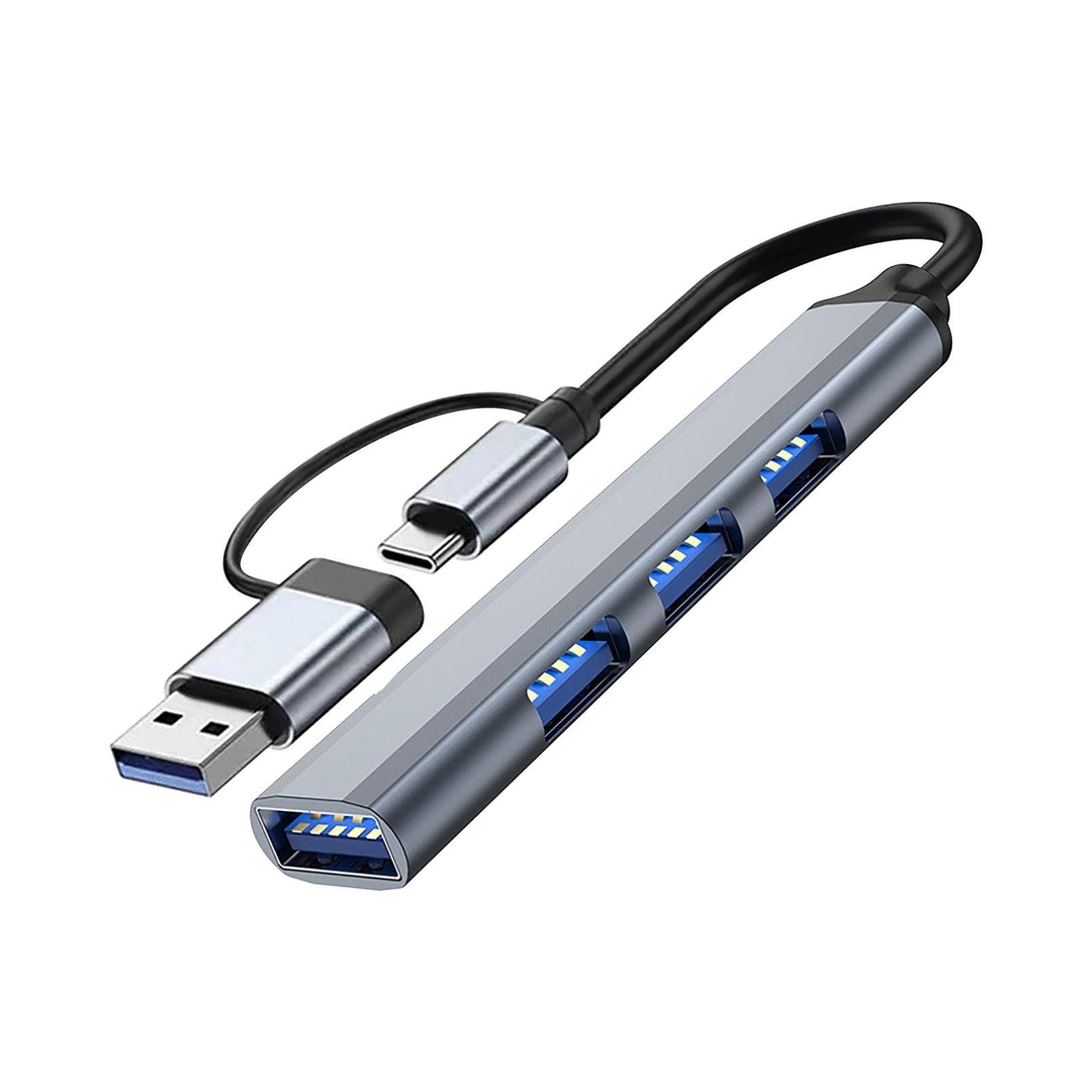 USB 3.0 Hub, Multi USB Port Expander, Fast Data Transfer USB Splitter Fit for External Hard Drive Electronics Gaming Laptop Desktop PC