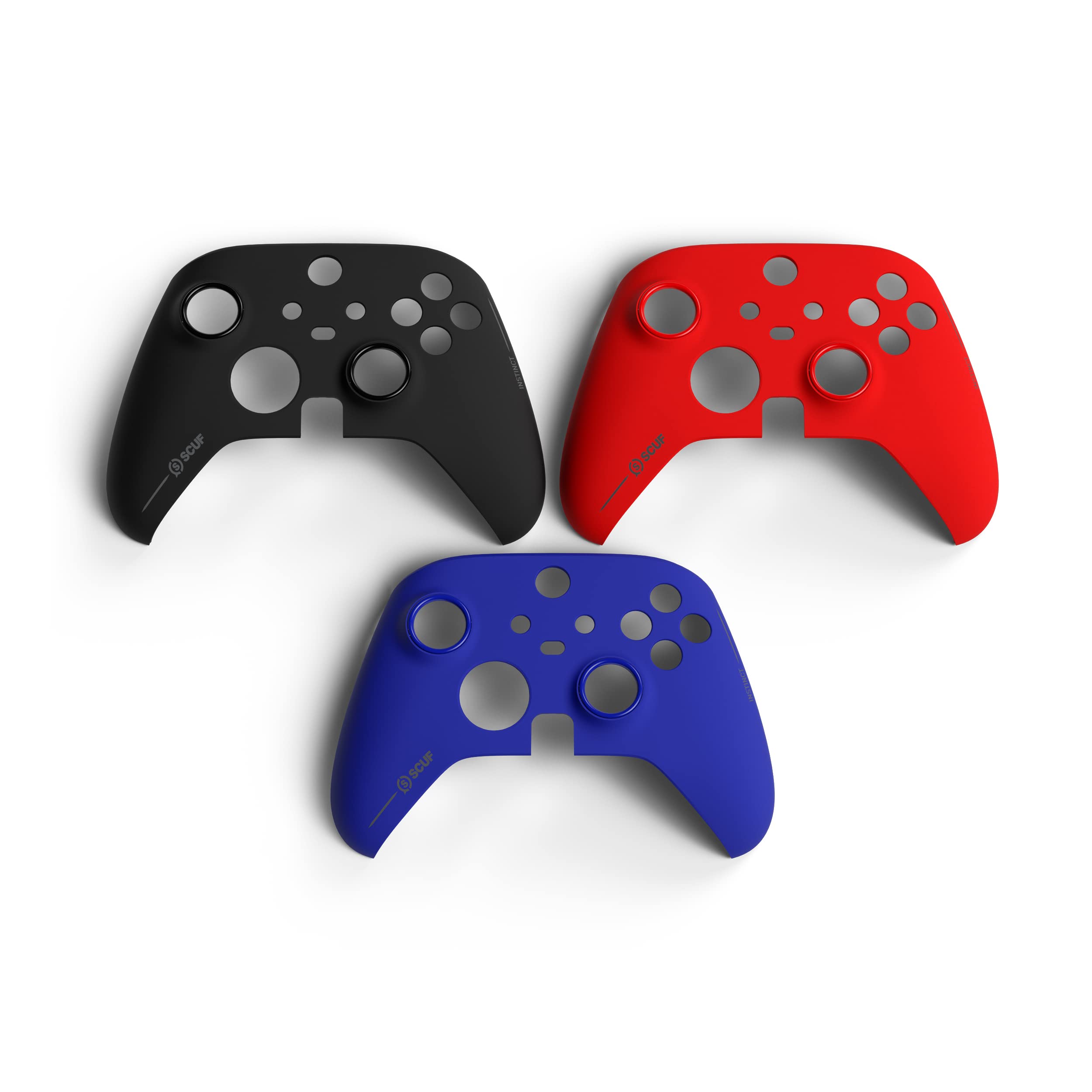SCUF Instinct Controller Removeable Faceplate Kit - Anti Friction Rings - Xbox Series X, S, Xbox One - Black