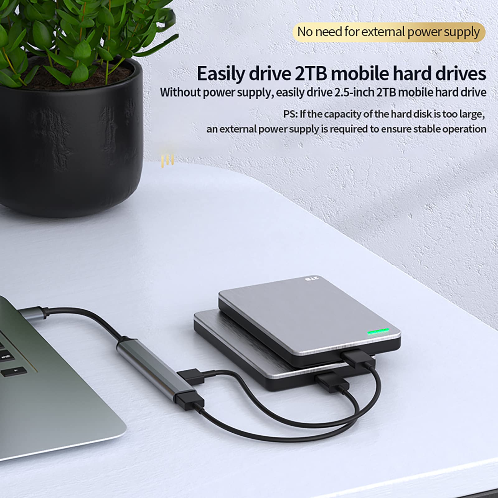 USB Hub 3.0, USB c hub and 4-in-1 Docking Station,UltraSlim Portable Data USB c Adapter Applicable for MacBook,Ipad Pro,Surface PC and Laptops, Flash Drive, Mobile HDD, Printer