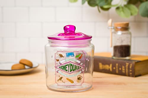 Silver Buffalo Harry Potter Honeydukes Treats Glass Jar with Lid, 6 Inches