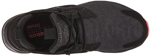 Reebok Women's Furylite Sole Running Shoe, Black/Gravel/Fire Coral, 5 M US