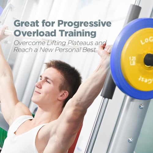 Logest Pair Olympic Plates - Barbell Weights Set of 2 Weight Plates for Olympic Bars Perfect for Strength Training Plates Exercise Balance Increase Available in 2.5LB 5LB 10LB Weight Plate