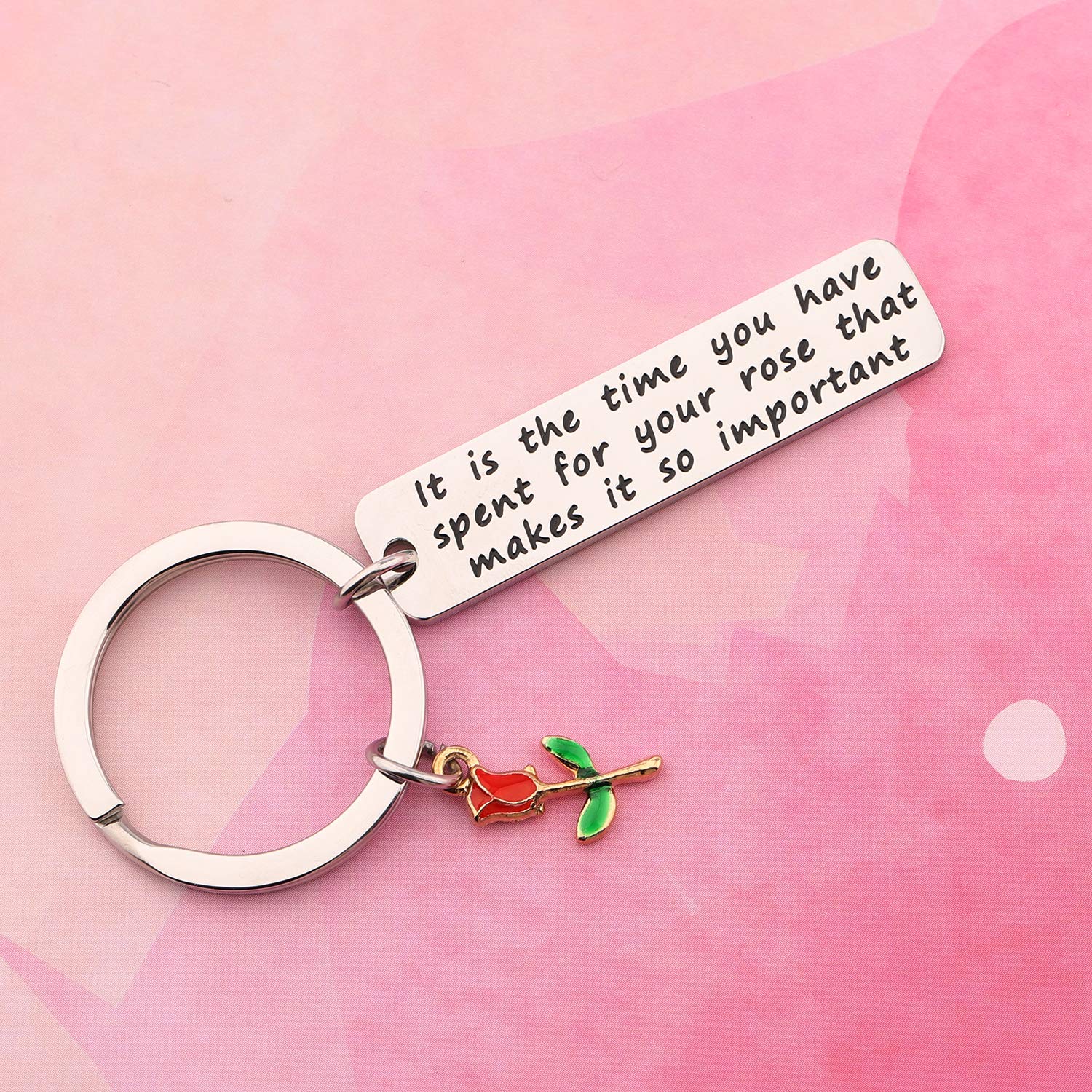 MYOSPARK It Is The Time You Spent On Your Rose That Makes Your Rose (Keychain)