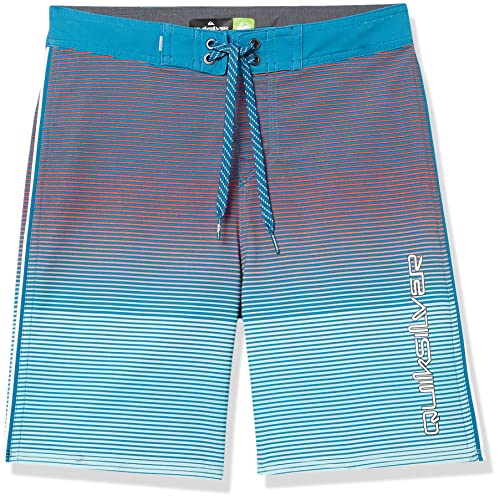 Quiksilver Boys' Surfsilk Massive YTH 17 Boardshort Swim Trunk, Seaport, 27