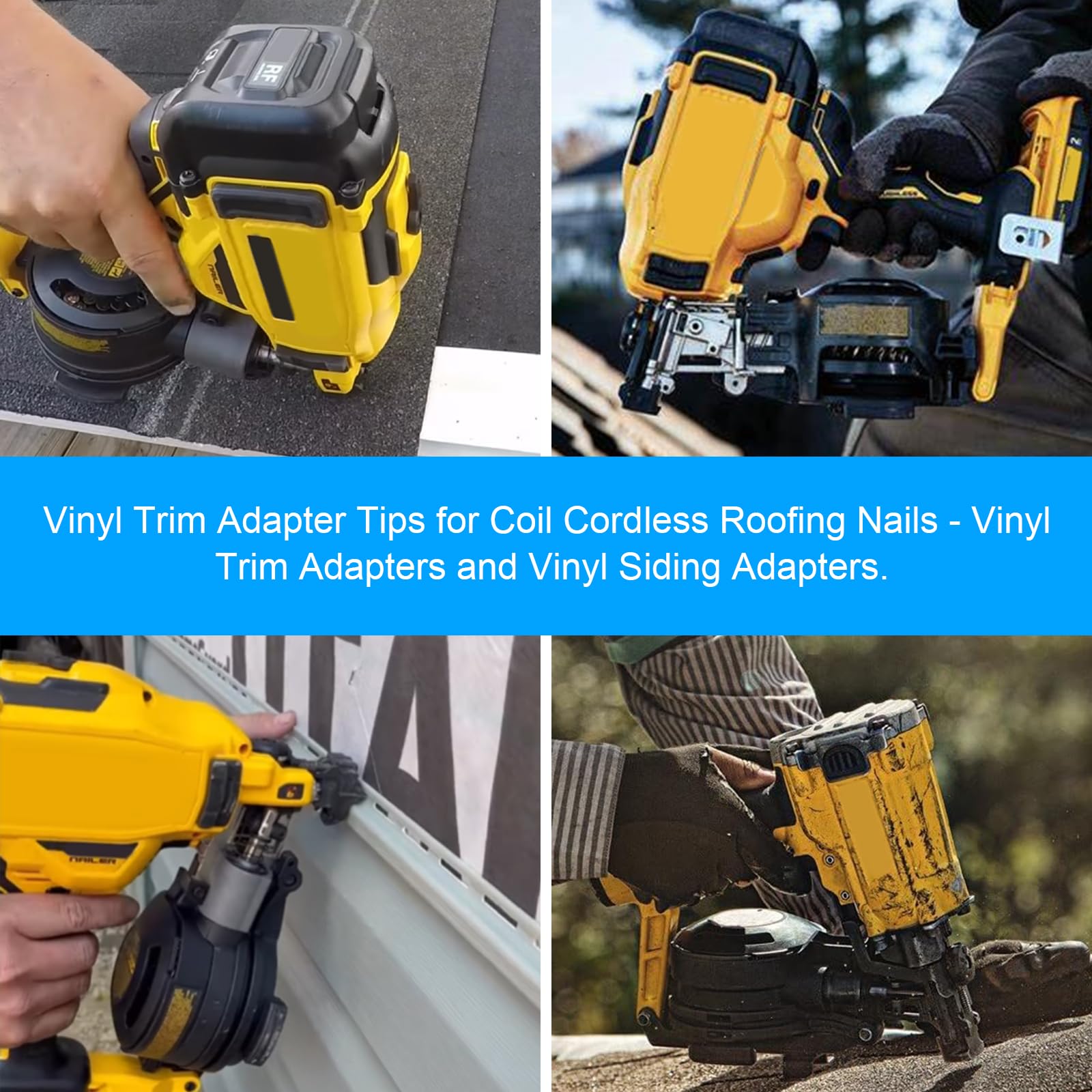 Vinyl Siding Adaptor Tip for-Dewalt Roofing Nailer Cordless 20v ,for Dewalt Roofing Nailer Siding Adapter DCN45RND1, DCN45RN, DCN45RNB(2-pack)