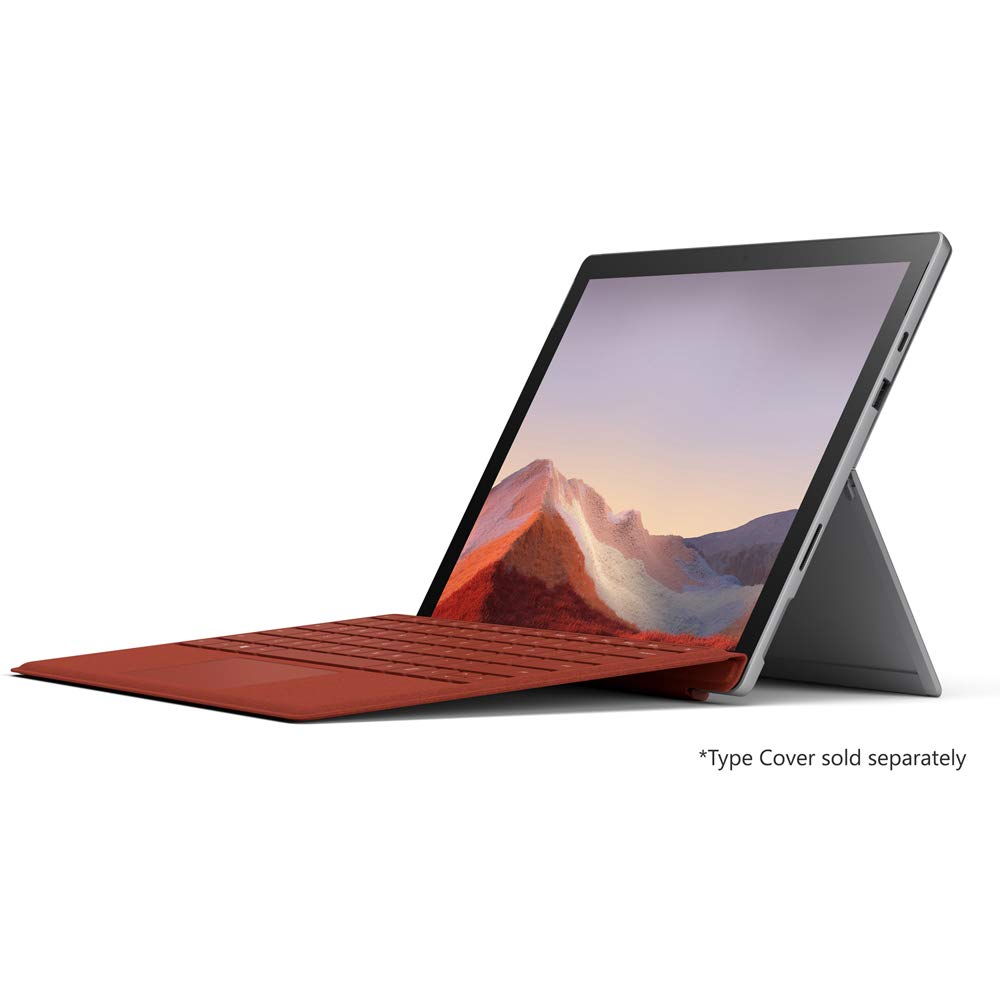 Microsoft QWU-00001 Surface Pro 7 12.3-inch Touch Intel i5-1035G4 8GB/128GB Kit, Platinum Bundle Surface Pen, Signature Type Cover and 3FT Braided Type-C Charge and Sync USB Cable