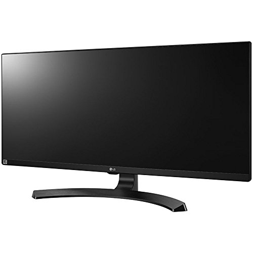 LG 34UM68 21:9 FHD IPS 34-inch Monitor Bundle with 6-Outlet Surge Adapter with Night Light, 2X HDMI Cable and Screen Cleaner (Large Bottle) for LED TVs