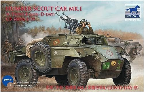 ブロンコモデル Bronco Model CB35016 1/35 British Humber Scout Car Mk.1 D-Day Vickers Gun Model