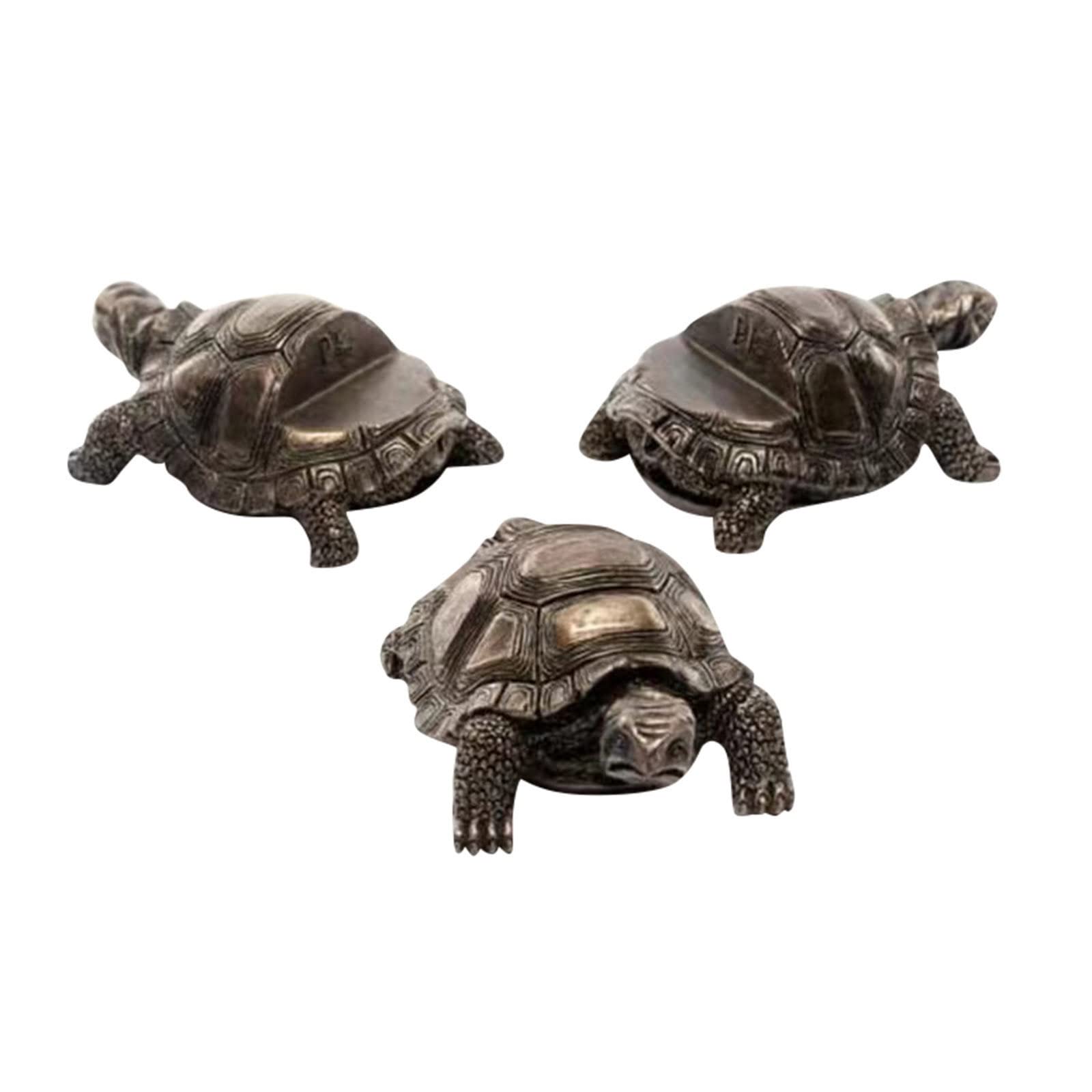 QHYTL 3Pcs Plant Pot Feet Resin Ornament Plant Pot Triangle Support Feet Animal Ornament Indoor Outdoor Plant Bonsai Balcony Terrace Planter Feet Flower Pot Feet Flower Pot Support Ornaments (Turtle)