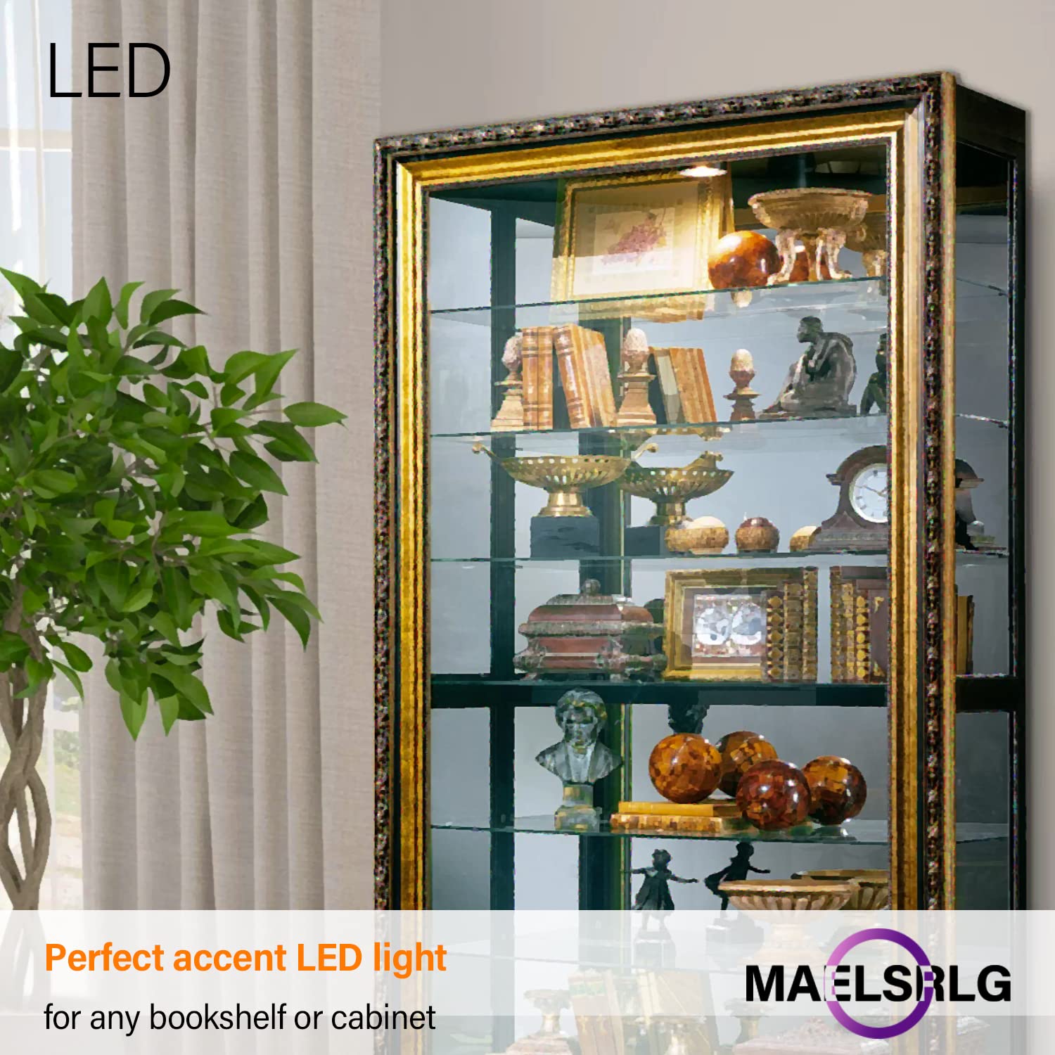 R14 LED Bulb, Mini Reflector Floodlight Light Bulbs, 40W Equivalent, 5000K Daylight, Flicker-Free, 3W 300 Lumens, Non-Dimmable, E26 Base, Pack of 6 - Curio Cabinet Light Bulb, Short Light Bulbs