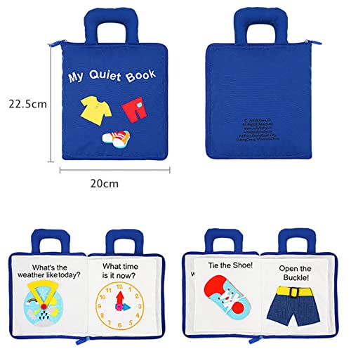 SinoArts Life Knowledge Pop-Up Book Toys, Montessori Early Education Educational Toys, Polyester Fiber Material, Suitable for 1~3 Years Old