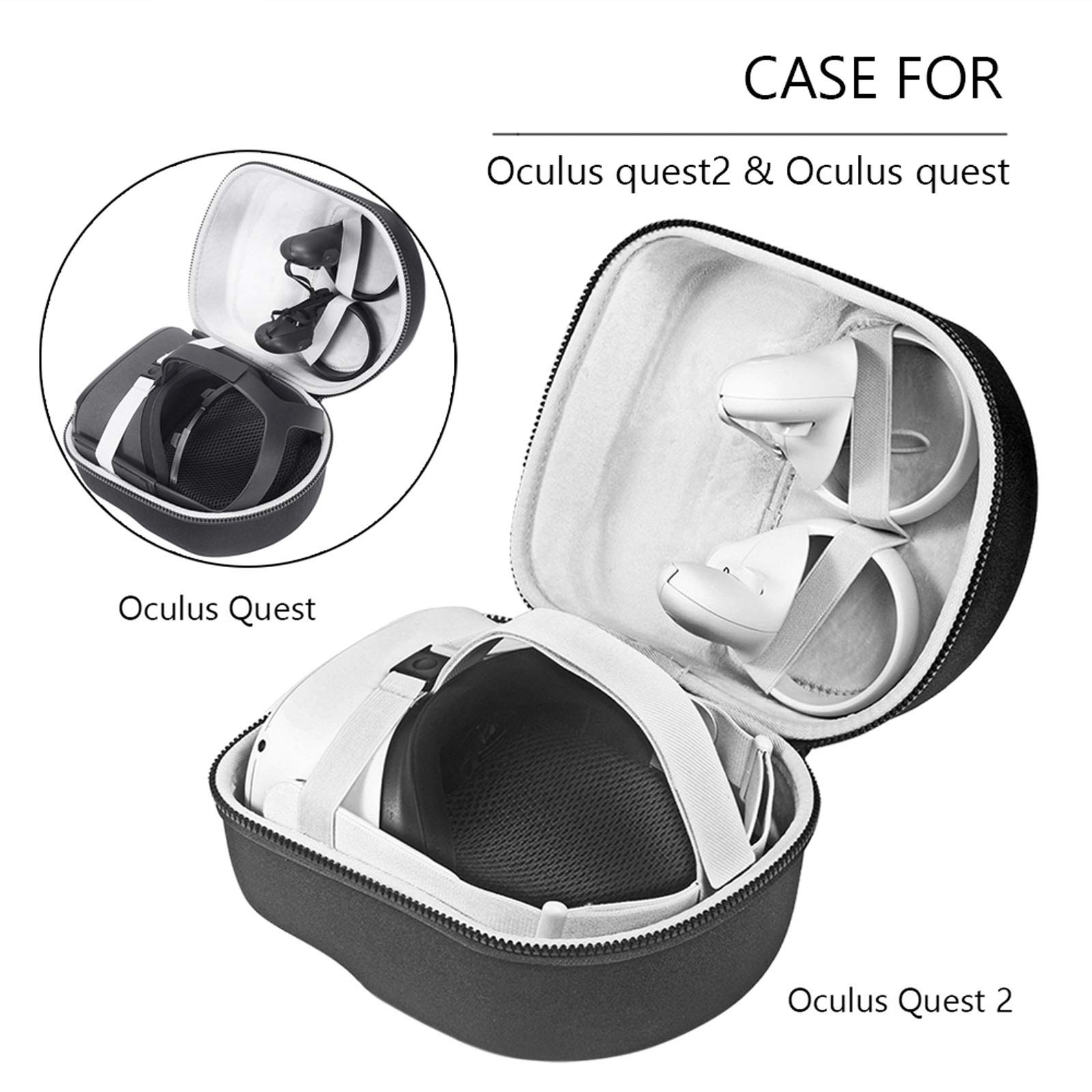 Oculus Quest 2 Case,Portable Hard EVA Pouch Protective Cover Storage Bag Box Carrying Case for -Oculus Quest 2 VR Headset and Accessories