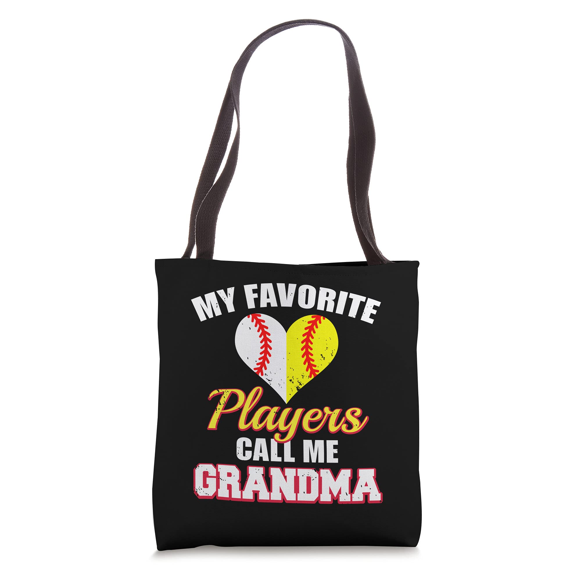My Favorite Baseball Softball Players Call Me Grandma Tote Bag