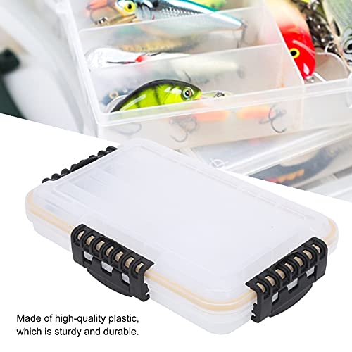 plplaaoo Fishing Tackle Box, Fishing Tackle Tray Box, Luya Box Durable Sturdy Double?Layer Storage Design Fishing Tool Accessories for Fish Sports, Plastic Storage Organizer, Luya Box Baits Box Tr