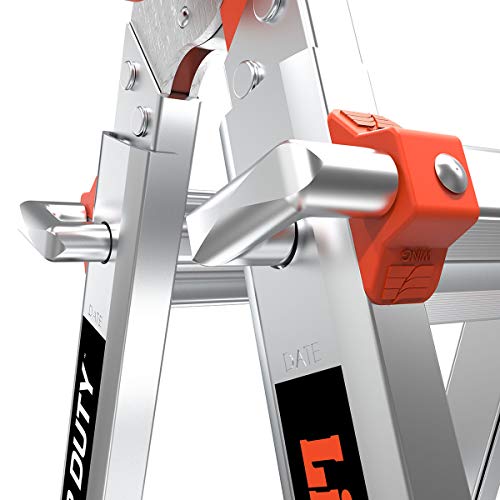 Little Giant Ladders, Super Duty, M17, 17 foot, Multi-Position Ladder, Aluminum, Type 1AA, 375 lbs weight rating, (10402)